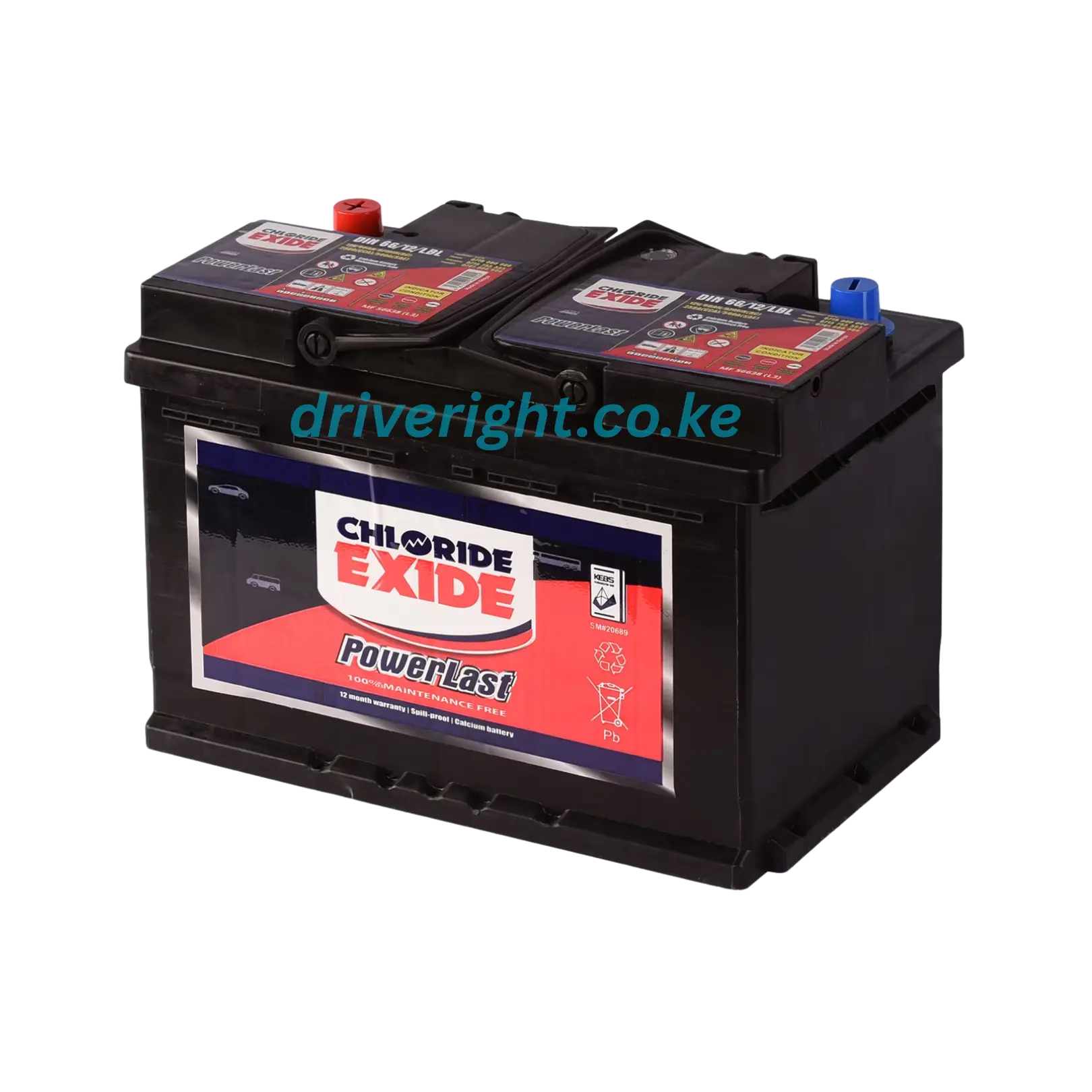 Chloride Exide DIN75 MF POWERLAST | DriveRight Supplies KE