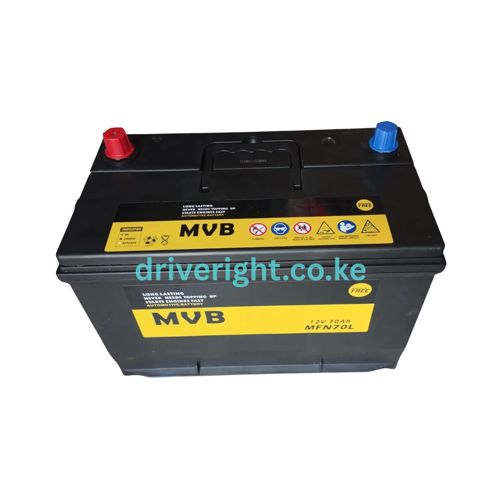 MVB N70 12V 70Ah 520CCA MF Battery | DriveRight Supplies KE
