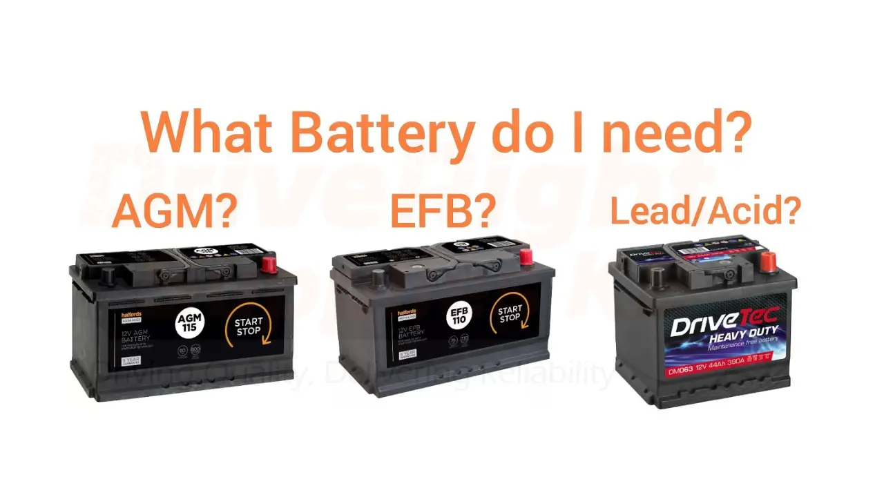 Standard vs EFB vs AGM Batteries: What’s the Difference? | DriveRight ...